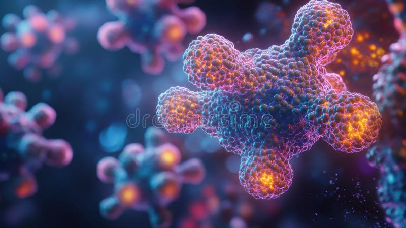 Stunning 3D Visualization of AAV Virus Particle Showcasing Molecular ...
