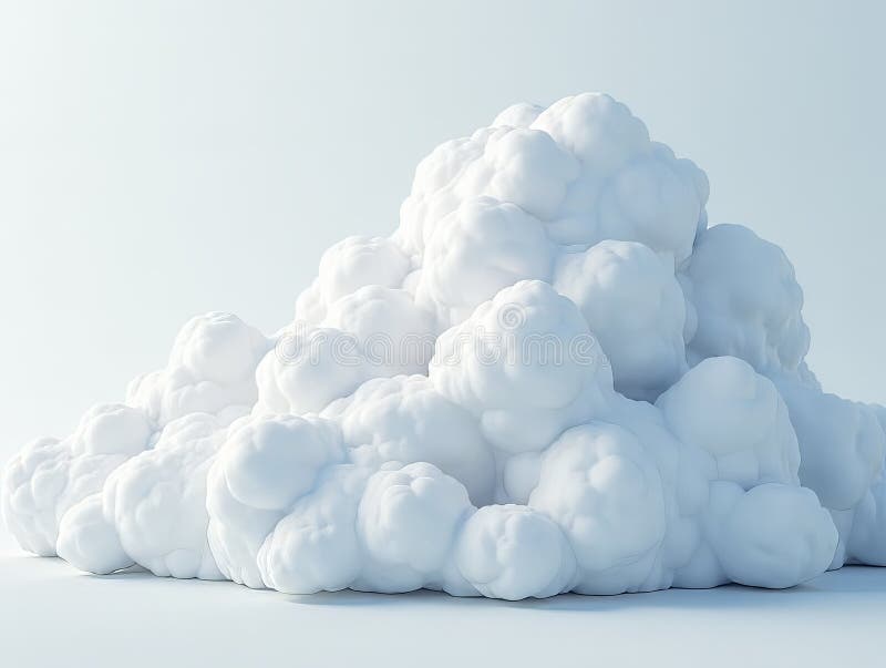 A Stunning 3D Visualization of Fluffy Clouds Exploring the Artistic ...