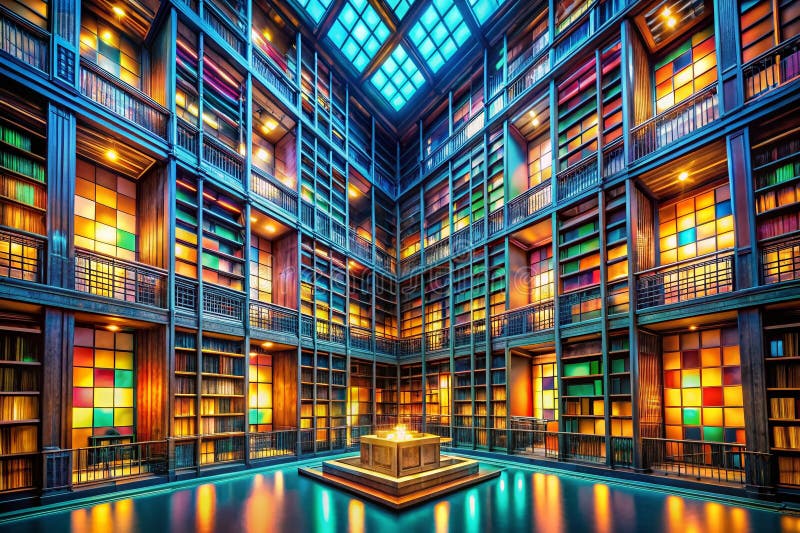 A Stunning 3D Visualization of a Futuristic Library Innovative ...