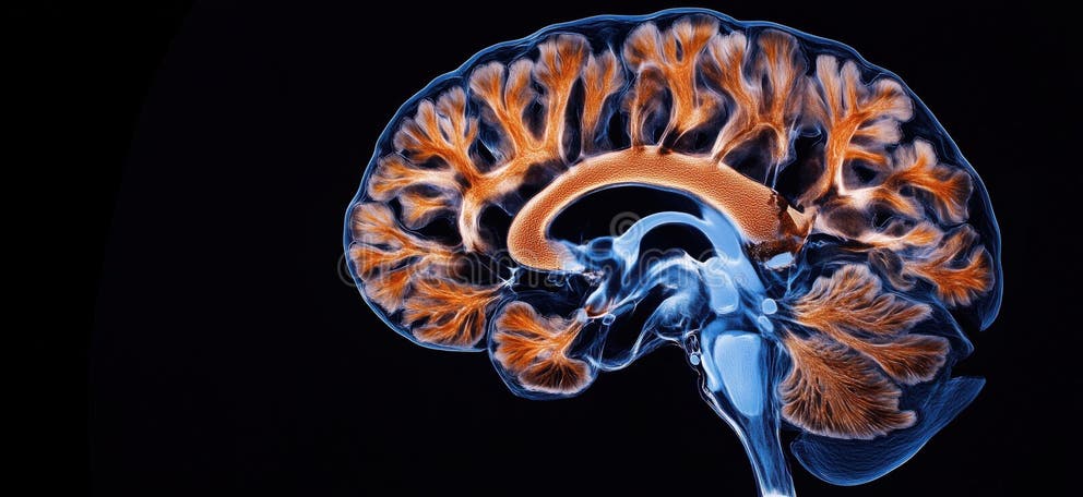 Stunning 3D Visualization of Human Brain Anatomy with Vibrant Neural ...