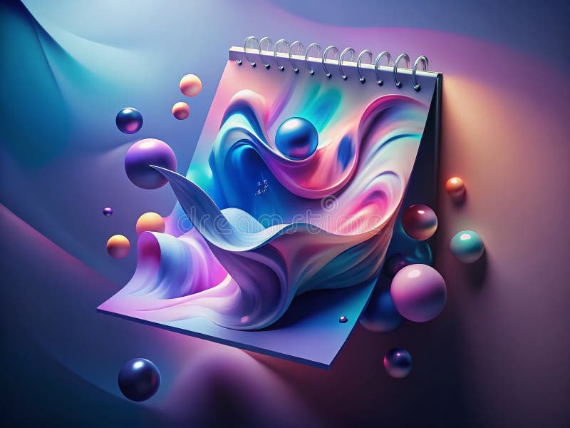 Stunning 3D Wall Calendar Mockup for Design Inspiration a Versatile ...