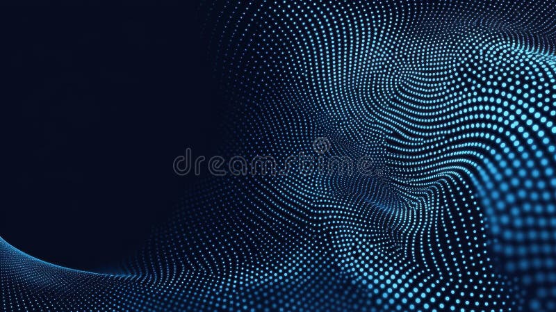 A Stunning Dark Blue Background with Blurred Blue Gradation Halftone ...