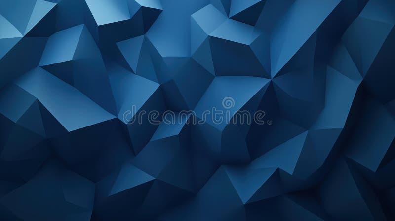 A Stunning Dark Blue Low Poly Abstract Background, Perfect for Modern ...