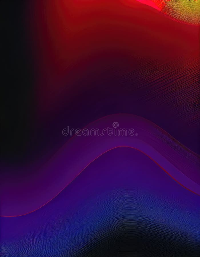 Stunning Dark Grainy Color Gradient Wave Background in Purple and Red ...