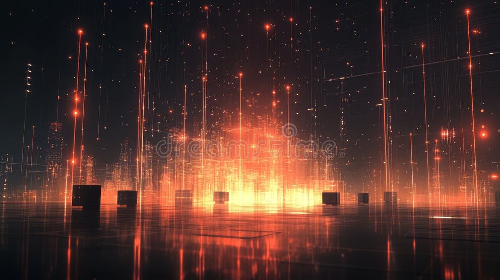 Stunning Data Points Visualization with Realistic Lighting Effects ...