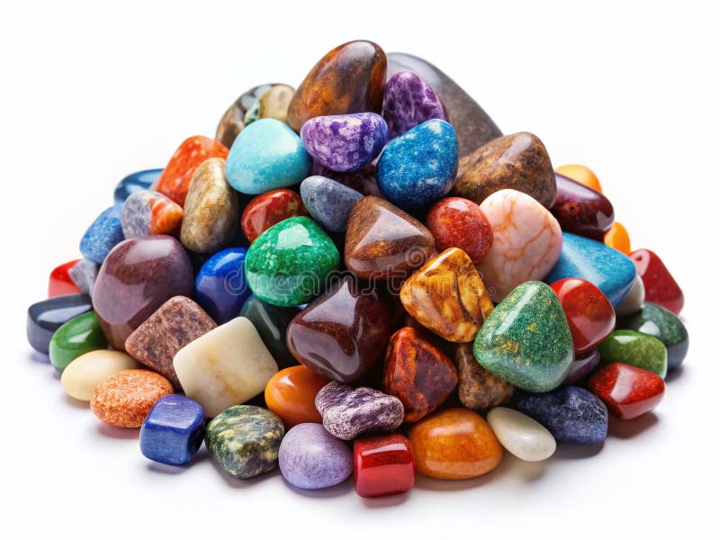 Stunning Decorative Rock Pile on Isolated White Background Versatile ...