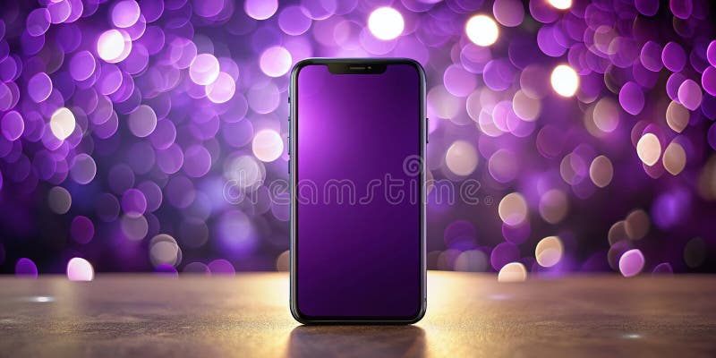 Stunning Deep Purple Smartphone Mockup a Modern Tech Product ...