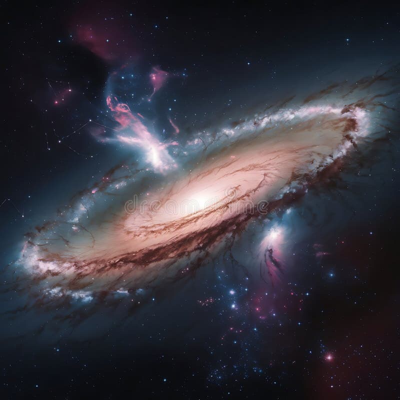 Stunning Deep Space Nebula with Shooting Star Background Design Stock ...