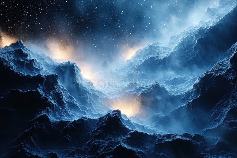 Stunning Deep Space Scene Featuring Celestial Dust and Textured ...