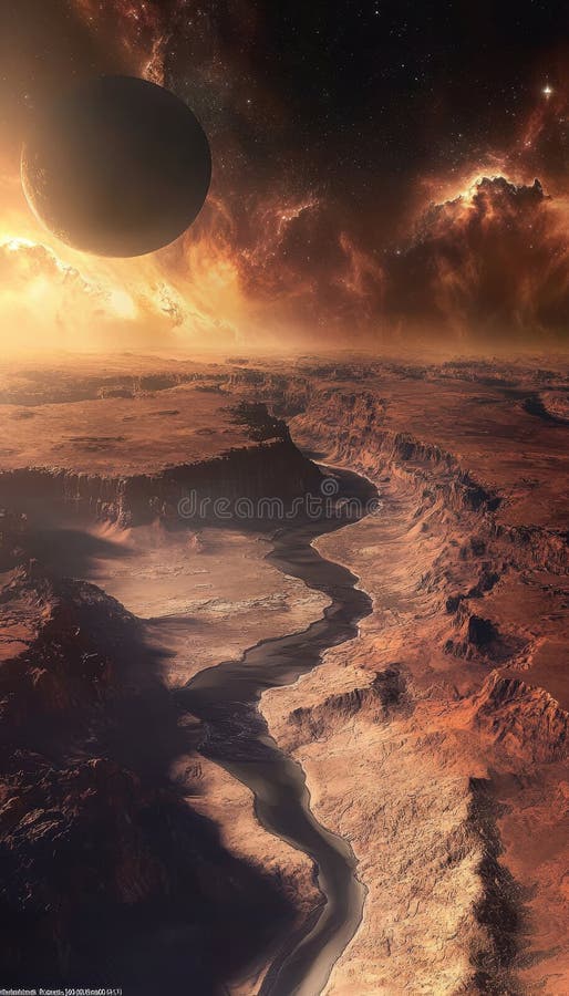 A Stunning Depiction of Ancient Mars Featuring Rivers and a Dynamic ...