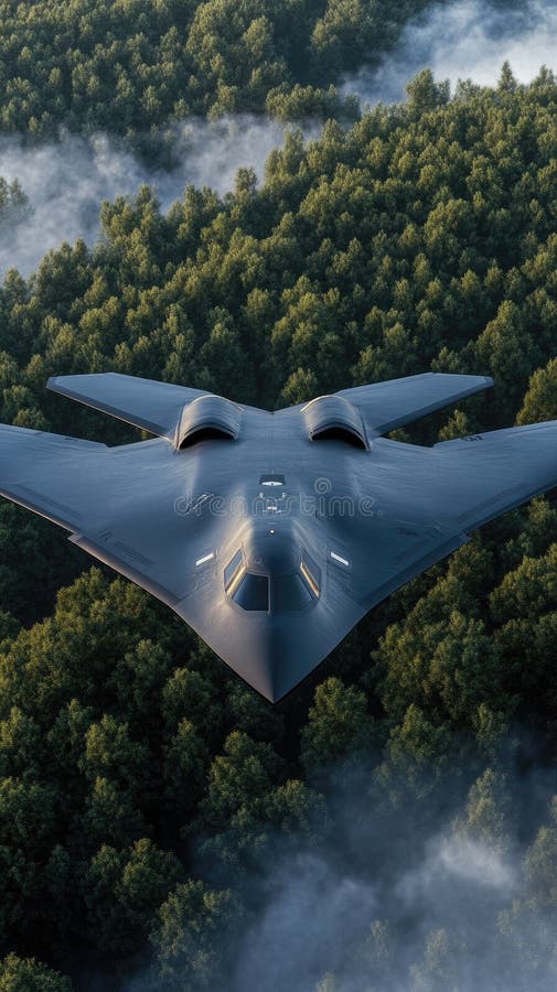 This Stunning Depiction Captures a Stealth Bomber Soaring High through ...