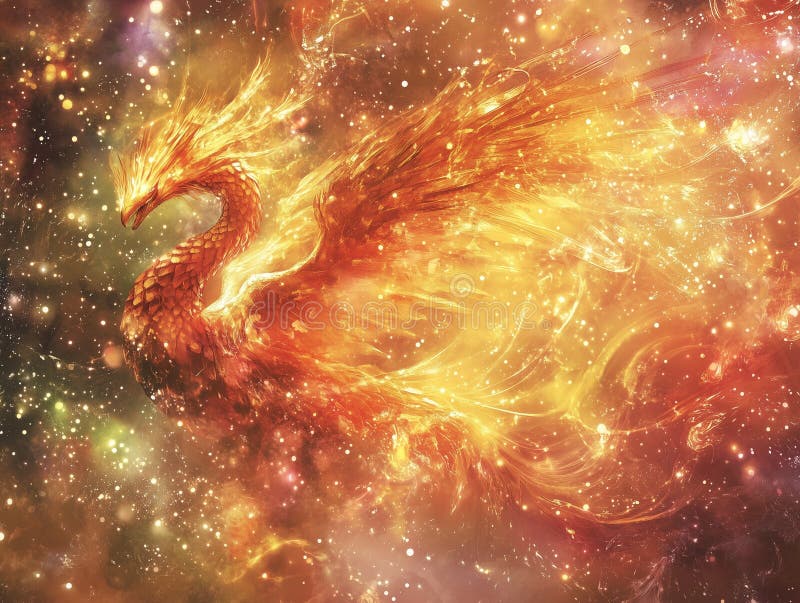 A Stunning Depiction of a Mythical Creature, Blending Elements of ...