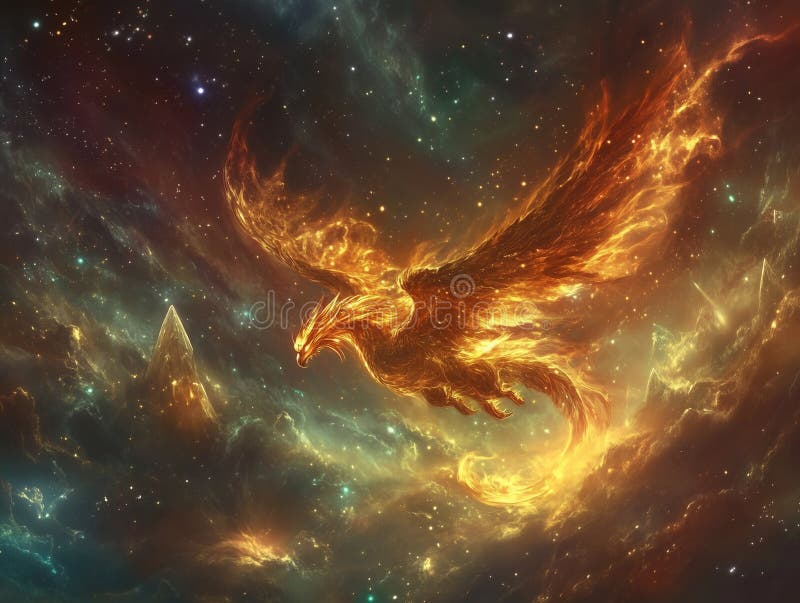 A Stunning Depiction of a Mythical Creature, Blending Elements of ...