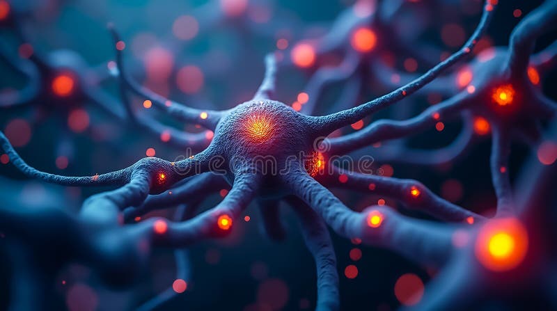 A Stunning Depiction of Neurons, Showcasing Their Connections and ...