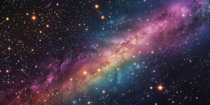 A Stunning Depiction of Space Filled with Many Bright Stars. Stock ...