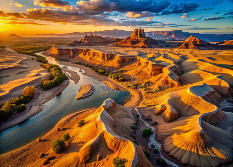 Stunning Desert Landscapes Unveiled a DronesEye View of Three Dramatic ...