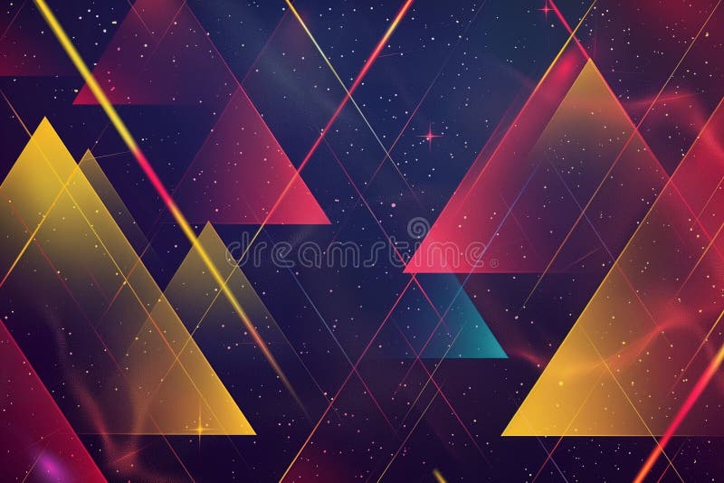 Stylish Linear Triangle Background: Design with Vibrant Geometric ...