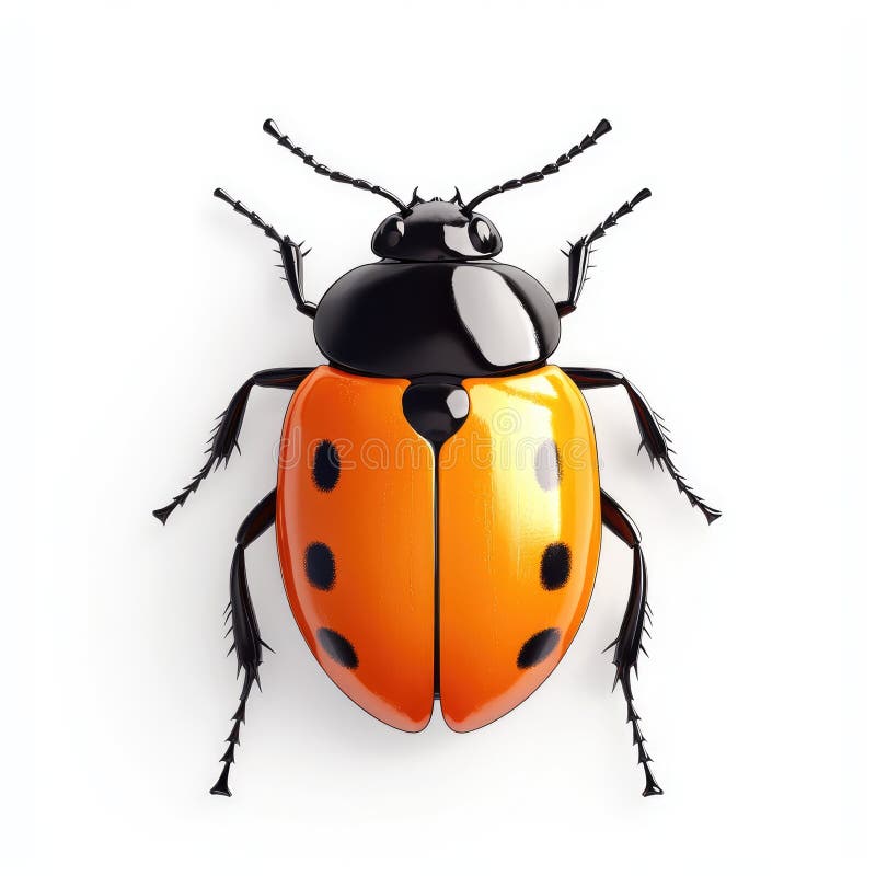 Stunning Detailed 3D Render of a Ladybug Stock Illustration ...