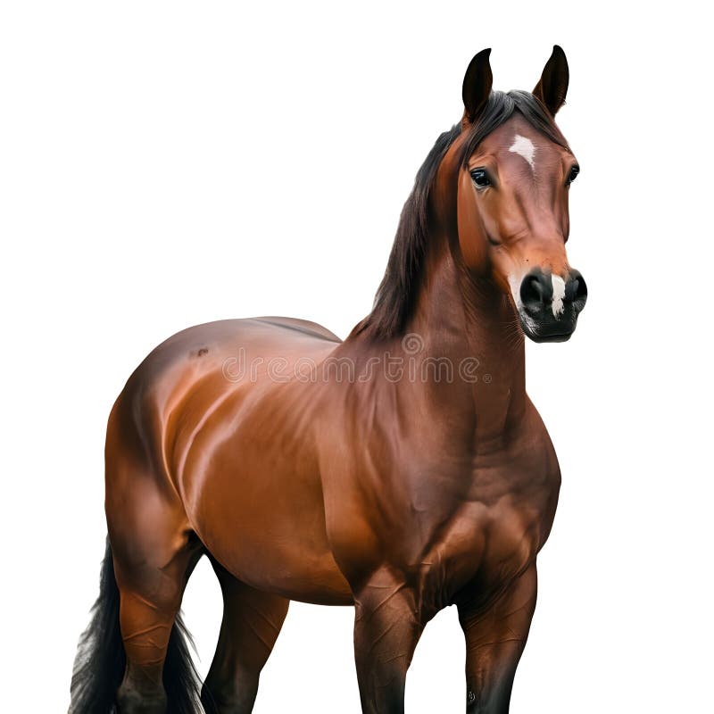 A Stunning Detailed Portrait of a Beautiful Hourse Stock Image - Image ...