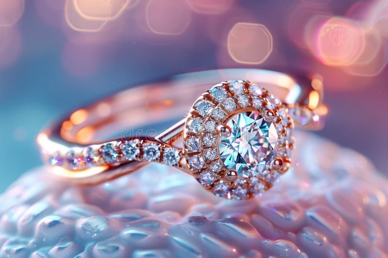 A Stunning Diamond Engagement Ring with Sparkling Details and Elegant ...