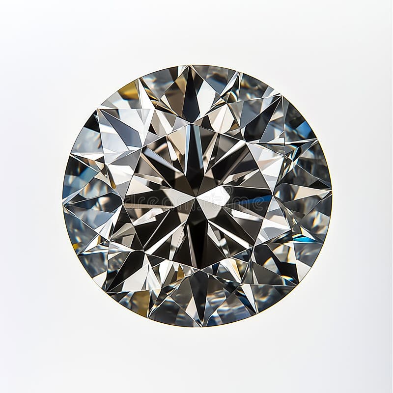 A Stunning Diamond with Intricate Facets Reflecting Light, Symbolizing ...