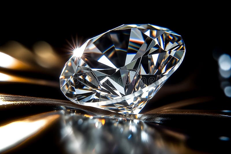 A Stunning Diamond Reflecting Light, Symbolizing Luxury and Elegance ...