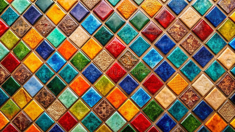 Stunning DiamondShaped Geometric Tile Pattern a Vibrant and EyeCatching ...
