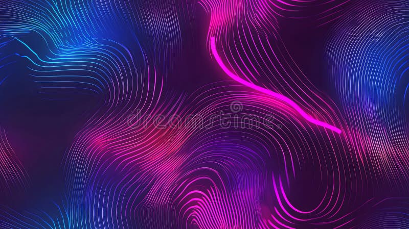 This Stunning Digital Art Captures Vibrant Waves of Electric Blue and ...