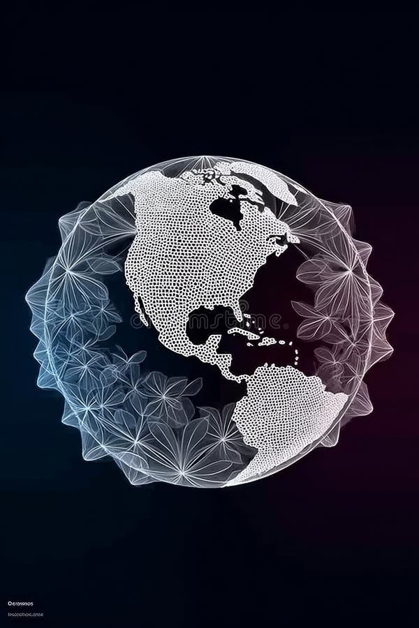 Stunning Digital Art of Earth Featuring North and South America with ...
