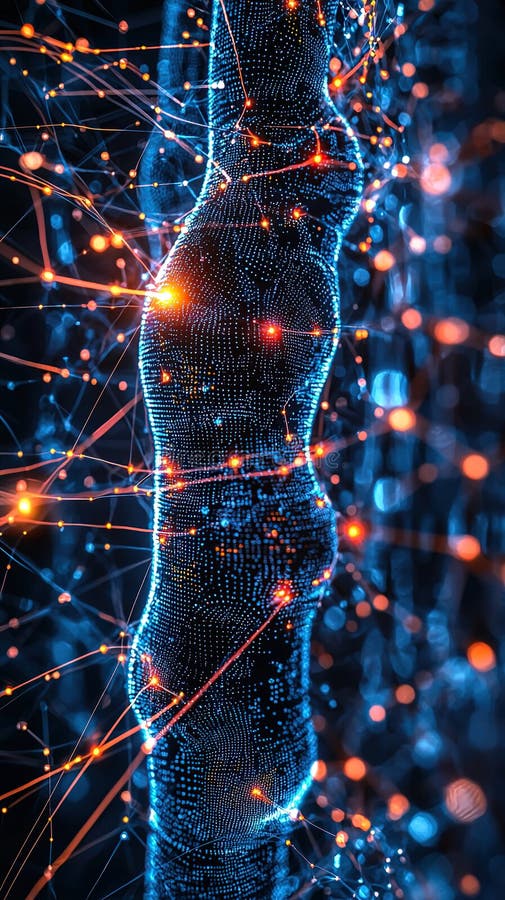 Stunning Digital Artwork of a Human Body Shape Formed by a Network of ...