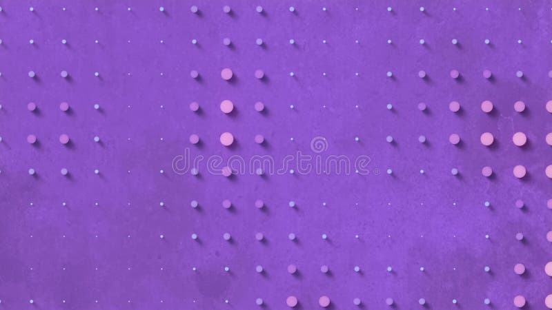 3d Rendering Loop Animation of a Pattern of Spheres on a Purple ...