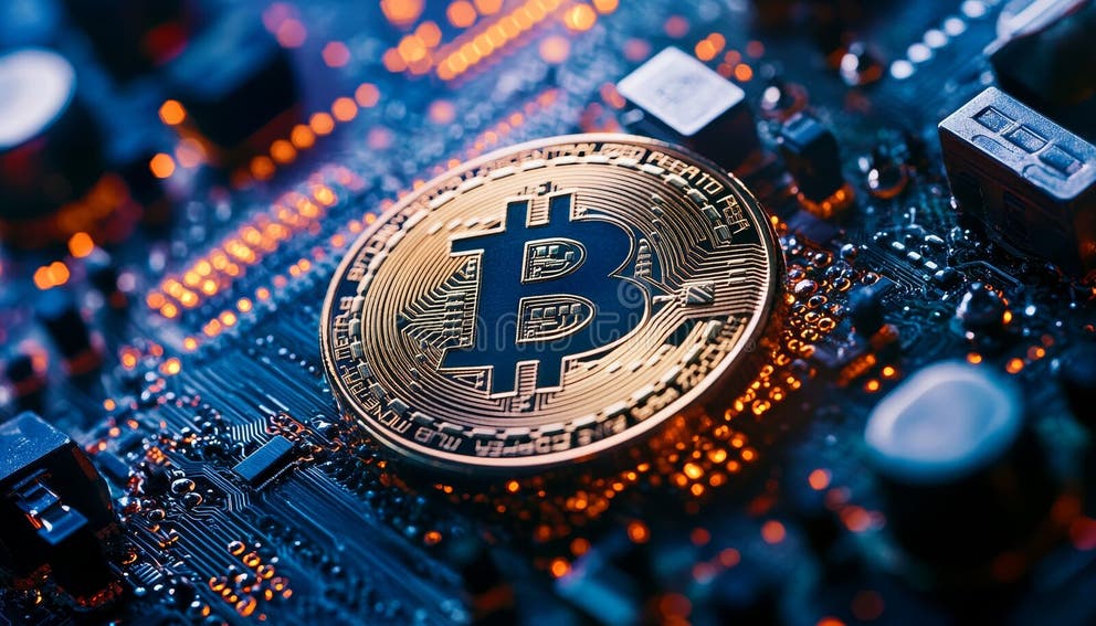 Stunning Digital Wallpaper Showcasing Bitcoin Blockchain and ...