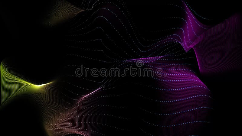 Digital Wavy Background Abstract Flow Lines & Modern Wave Patterns ...