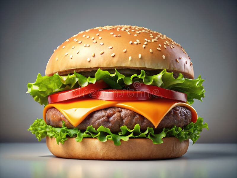 A Minimalist Masterpiece a Clean and Delicious American Cheeseburger ...