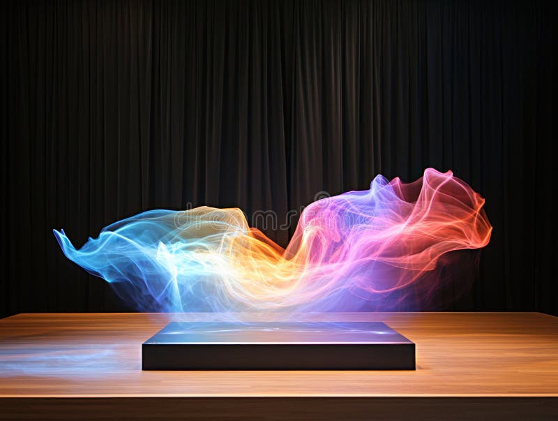 Stunning Display of Colorful Light Waves Creating Mesmerizing Effect ...