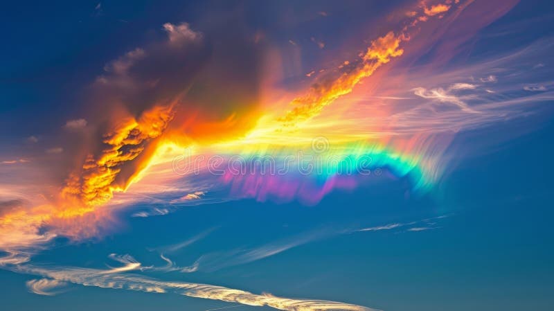 A Stunning Display of Colors in the Sky Resembling an Inverted Rainbow ...