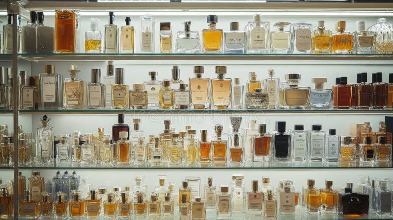 A Stunning Display of Diverse Perfume Bottles Showcasing Unique Shapes ...