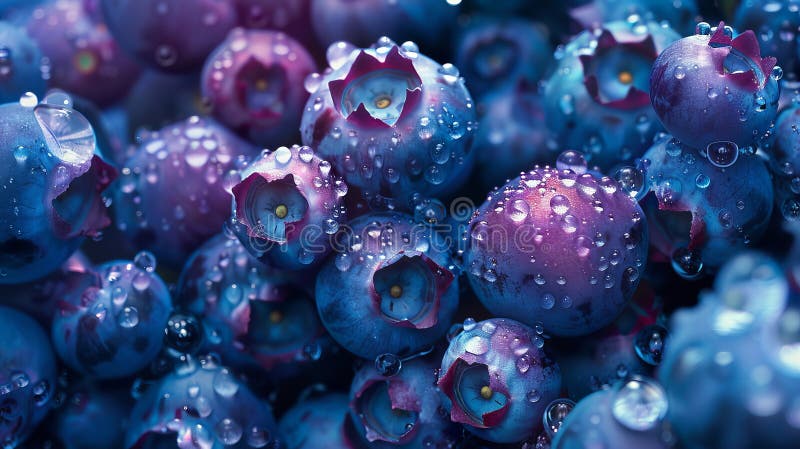 A Stunning Display of Exotic Blueberries Captured in the Studio Stock ...