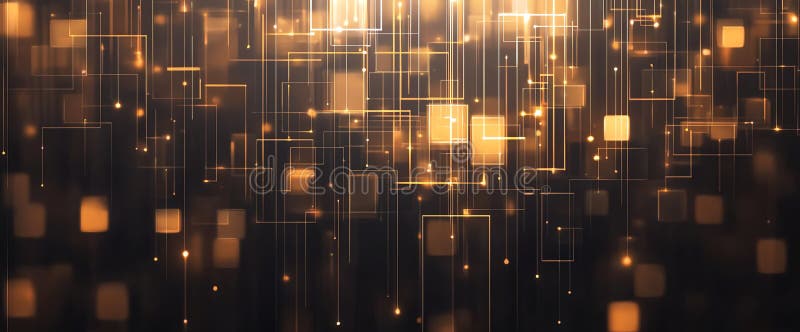 A Stunning Display of Golden Lights and Abstract Patterns that Creates ...