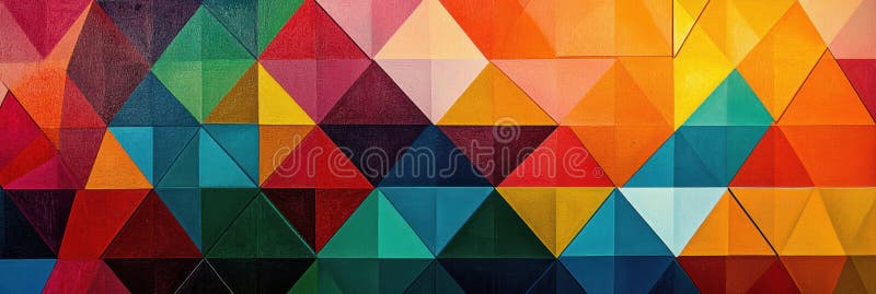 A Stunning Display of Interlocking Triangular Shapes Filled with ...