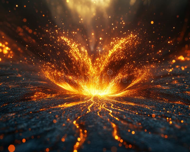 Stunning Display of Molten Metal Flowing, Creating Fiery Explosion of ...