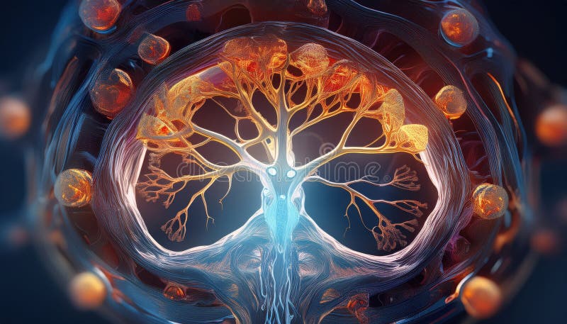 A Stunning Display of a Neural Stock Photo - Image of visualization ...