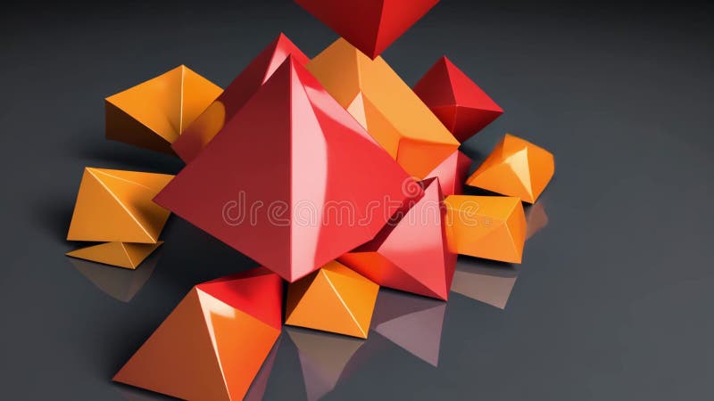 Explore the Vibrant Landscape of Geometric Forms in a Mesmerizing ...