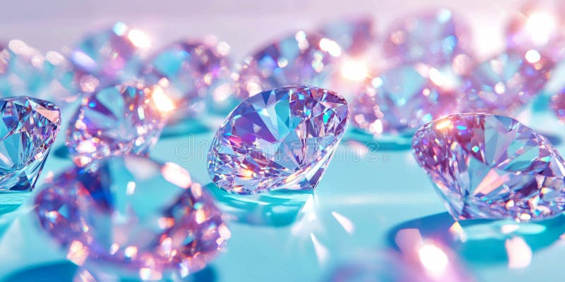 Glittering Jewels Sparkle Under Soft Light. this Captivating Image ...
