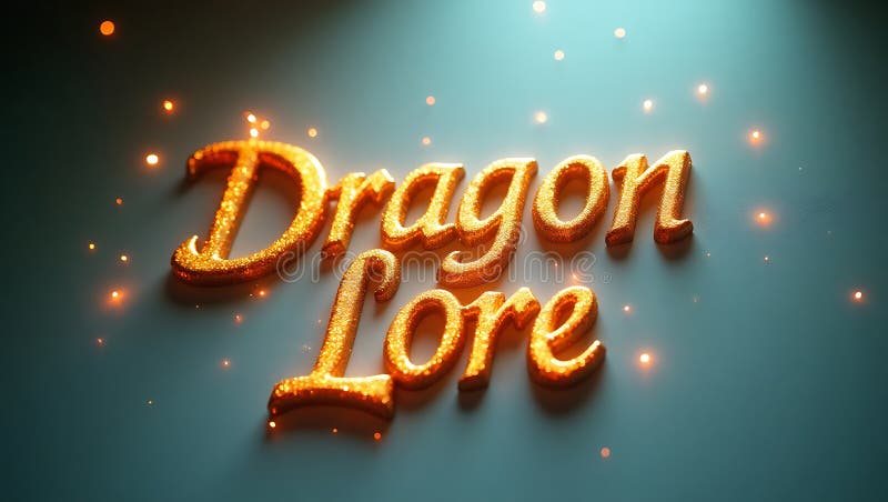 A Stunning Display of Typography Showcases the Words Dragon Lore in ...