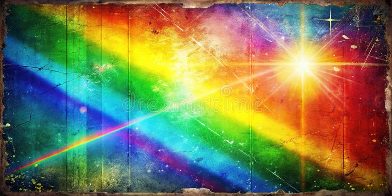 A Stunning Distressed Rainbow Leak Abstract Background Perfect for ...