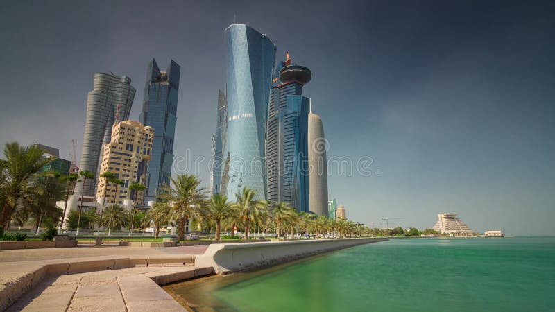 Stunning Doha Skyline on October 25, 2024, Featuring Modern ...
