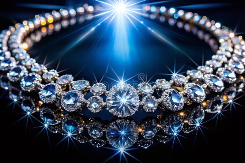 Stunning Double Exposure Diamond Necklace a Luxurious Visual Feast ...