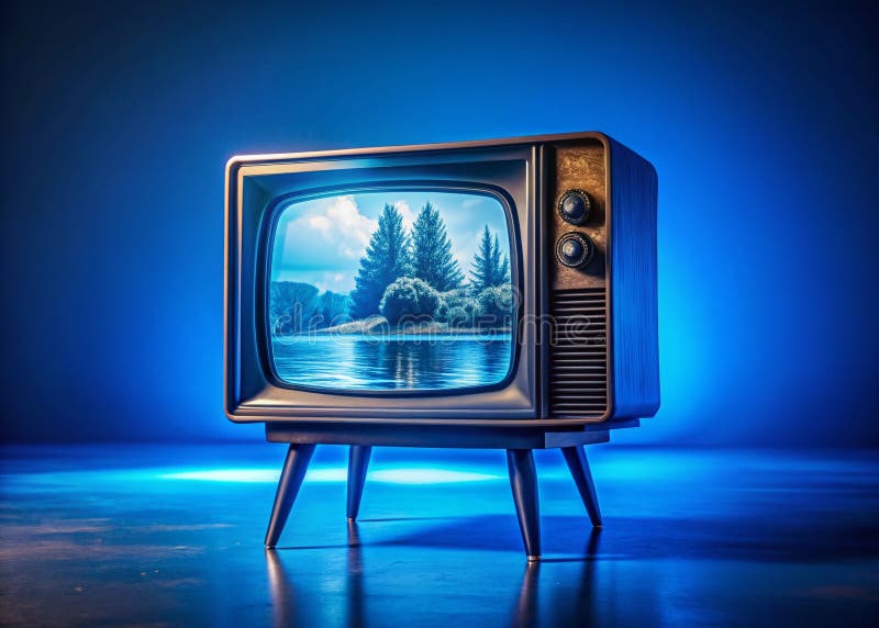 Stunning Double Exposure Image Television Static Overlaid on a Vibrant ...