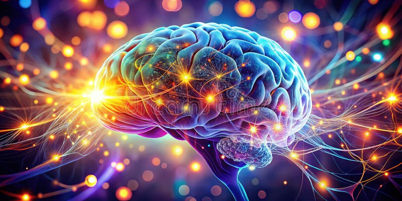 A Stunning Double Exposure of an Intricate Neural Network Illuminating ...